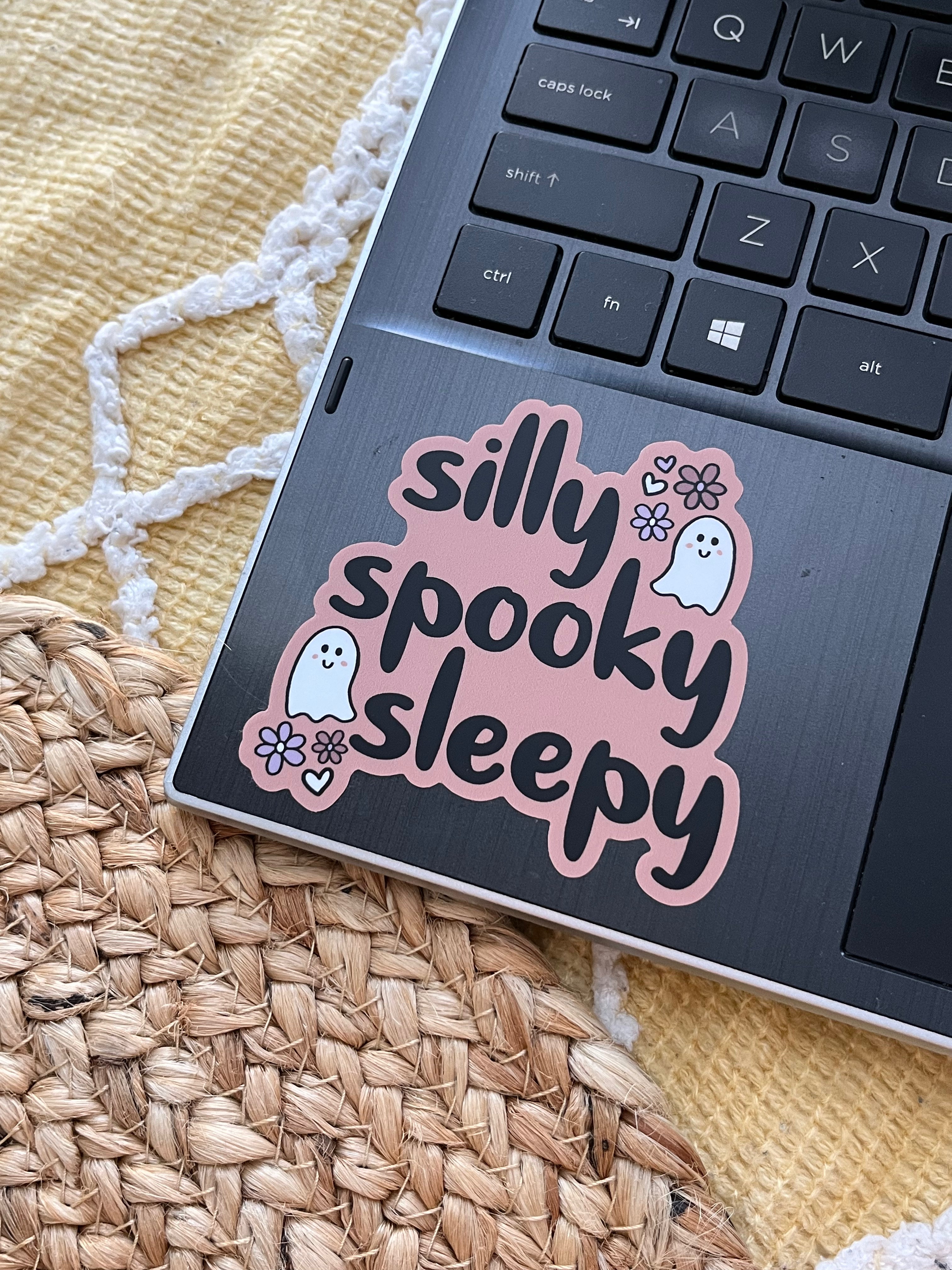 Silly Spooky Sleepy Sticker / Ghost Silly Spooky Sleepy Laptop ...